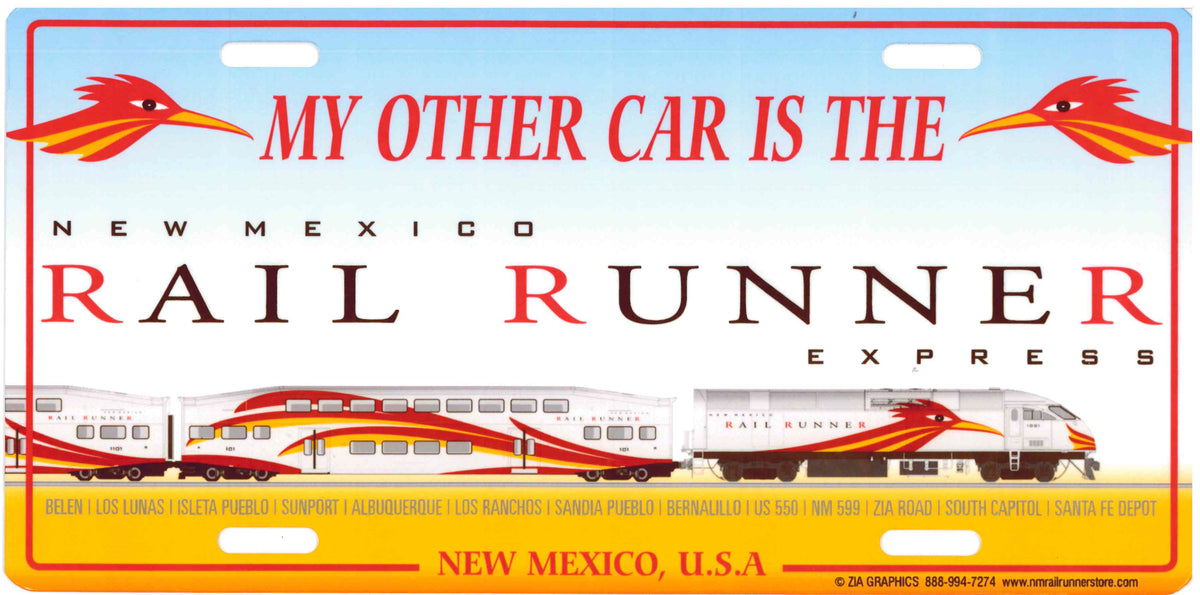 Rail Runner Plate – NMRailrunnerstore