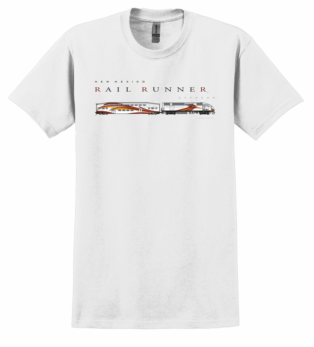 Rail Runner Route Map Adult T-Shirt – NMRailrunnerstore