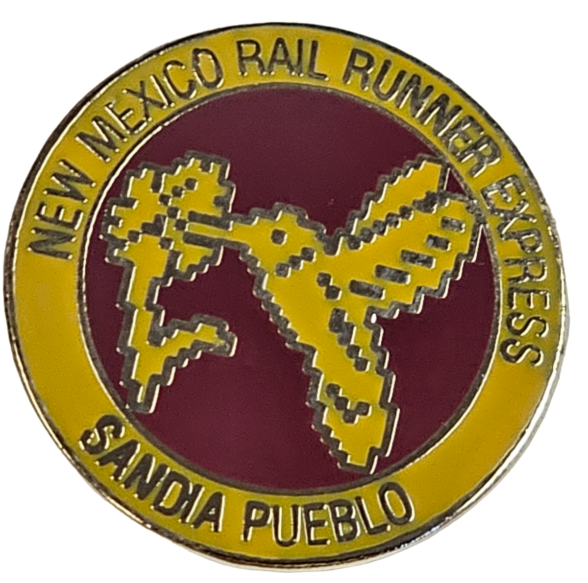 Sandia Pueblo Station Pin – NMRailrunnerstore